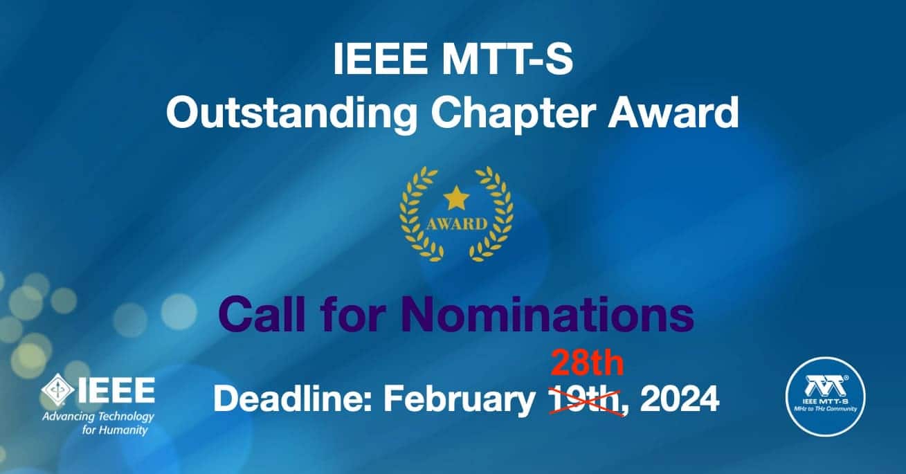 2024 MTT-S Outstanding Chapter Award Nomination - MTT-S