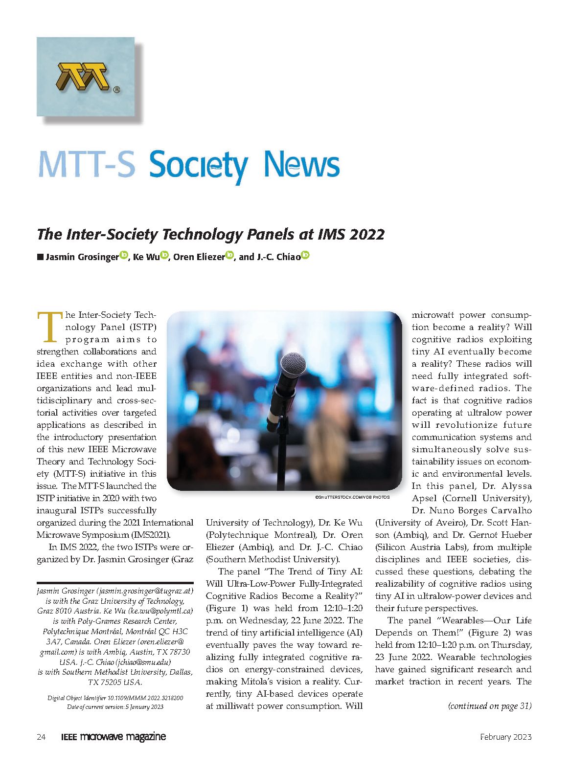 ISTP at IMS 2022 Column - MTT-S