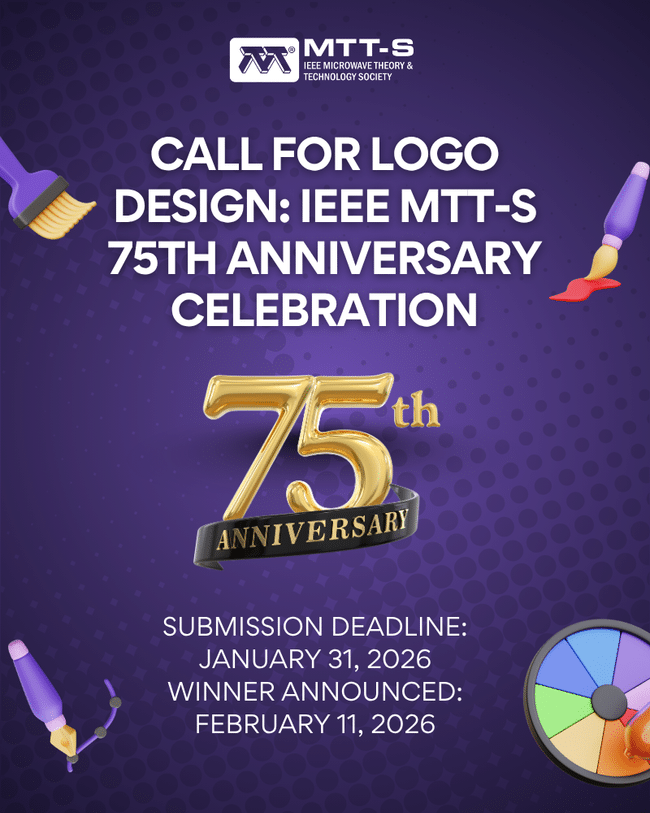 Call for Logo Design: IEEE MTT-S 75th Anniversary Celebration - MTT-S
